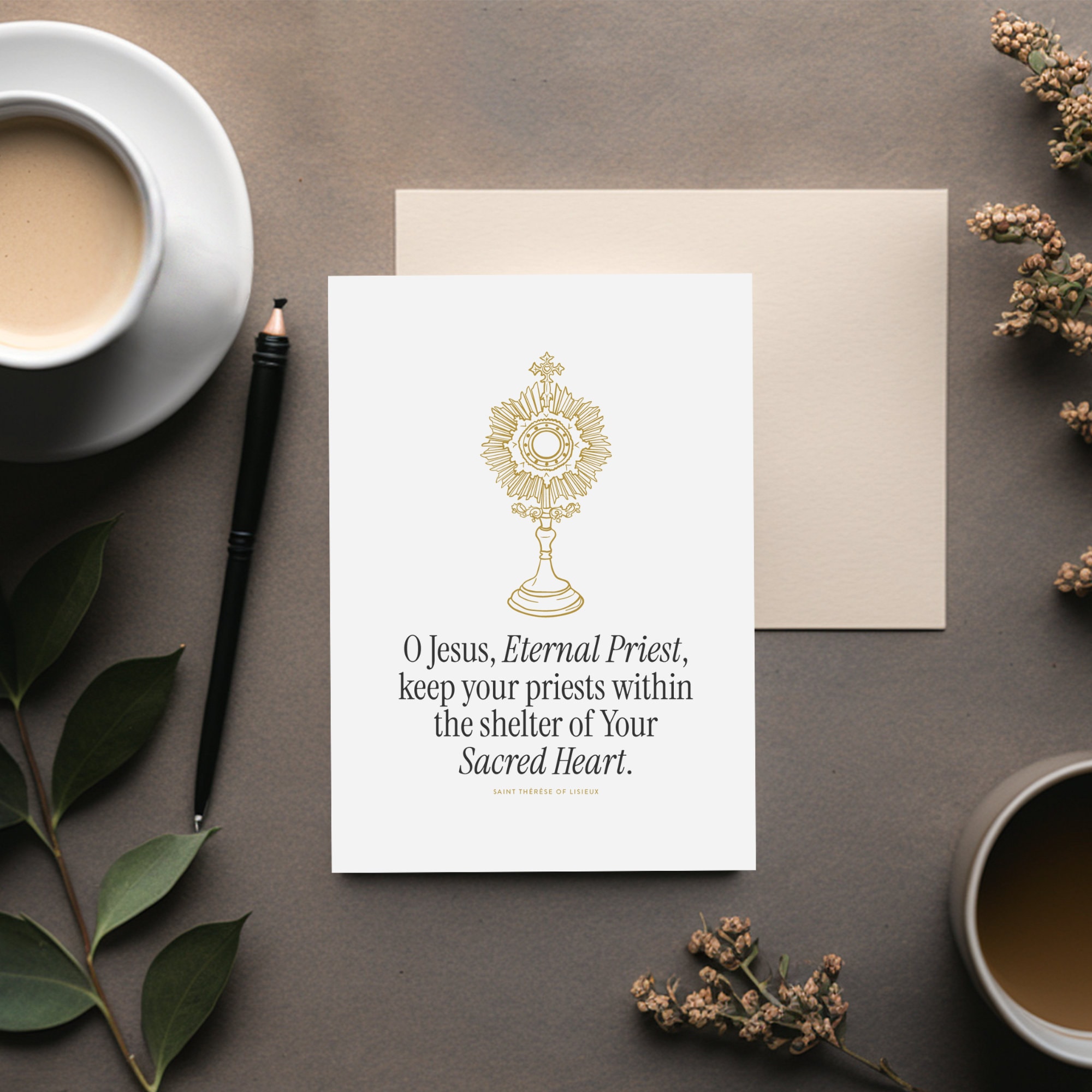 Catholic Priest Printable Greeting Card - Greeting Card for Priests ...
