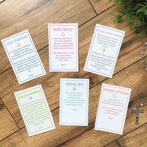 Children's Printable Prayers - Set of 6 Catholic Prayers, Printable ...