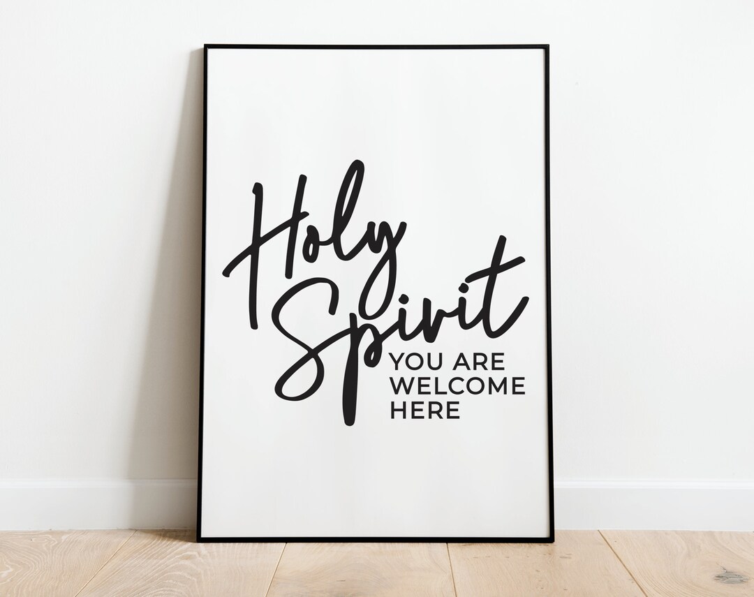 Holy Spirit Wall Art Print Christian Wall Decor, Holy Spirit Print ...
