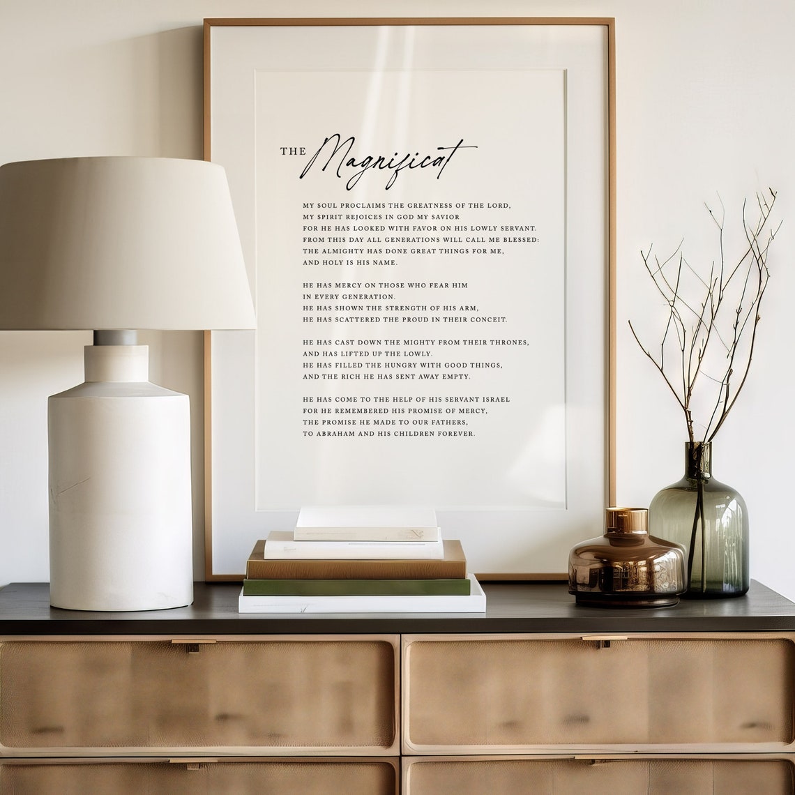 The Magnificat Prayer Printable -- Canticle of Mary Prayer, Marian ...