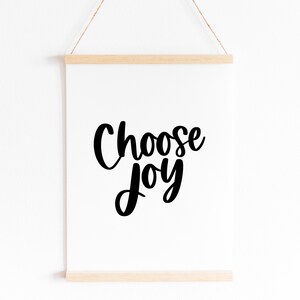 Choose Joy Printable Wall Art -- Inspirational Quote Print ...