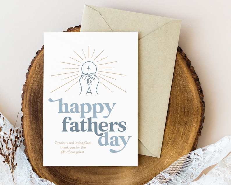 Catholic Priest Printable Greeting Card, Printable Greeting Card for ...