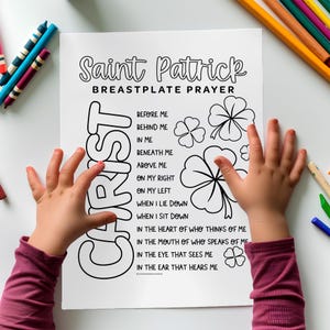 Catholic Coloring Page --st. Patrick's Breastplate, Catholic Kids ...