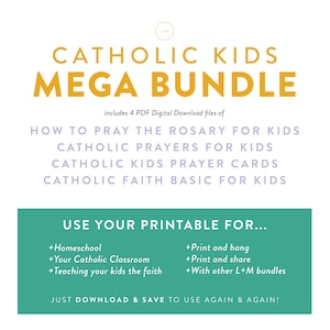Catholic Kids MEGA BUNDLE - How to Pray the Rosary, Catholic Kids ...