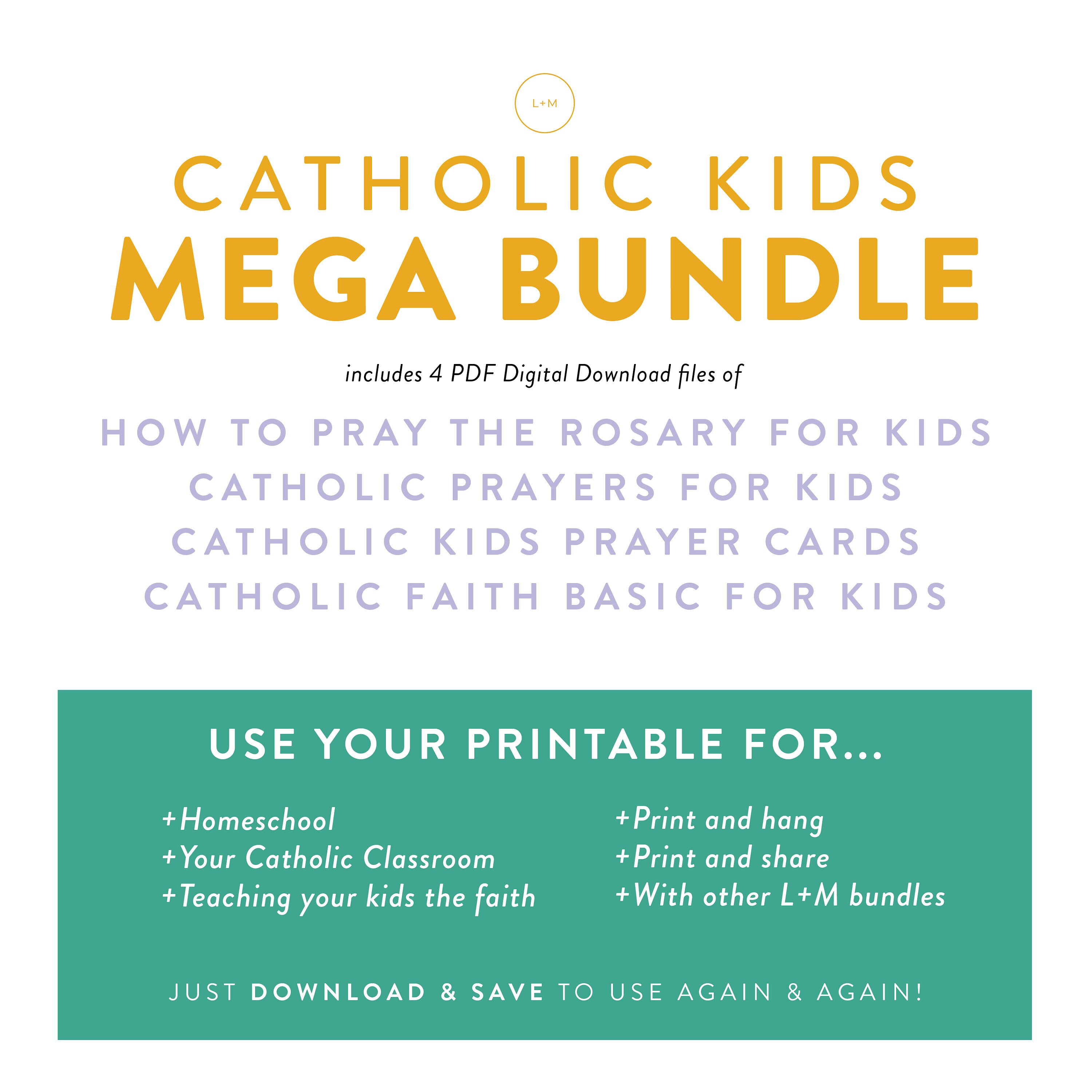Catholic Kids MEGA BUNDLE - How to Pray the Rosary, Catholic Kids ...