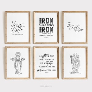 Catholic Fathers Day Print BUNDLE -catholic Home Wall Decor, Catholic ...