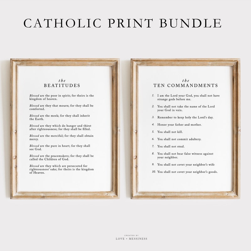 10 Commandments Wall Art - Etsy