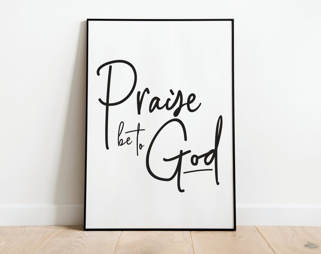 Praise Be to God Catholic Prayer Printable Instant Printable - Etsy