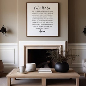 Pater Noster Printable -- the Lords Prayer Printable Art, Matthew 6:9 ...