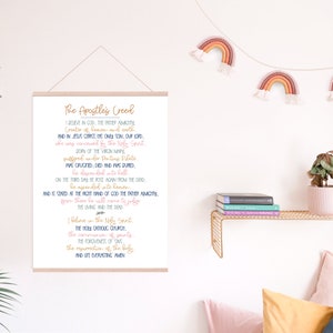 Apostles Creed Printable Wall Art for Kids --the Apostles Creed Prayer ...