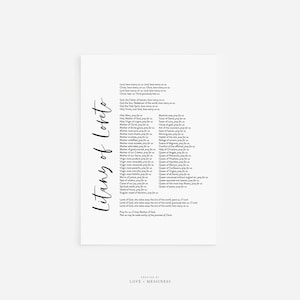 Litany of Loreto Prayer Printable - Litany of the Blessed Virgin Mary ...