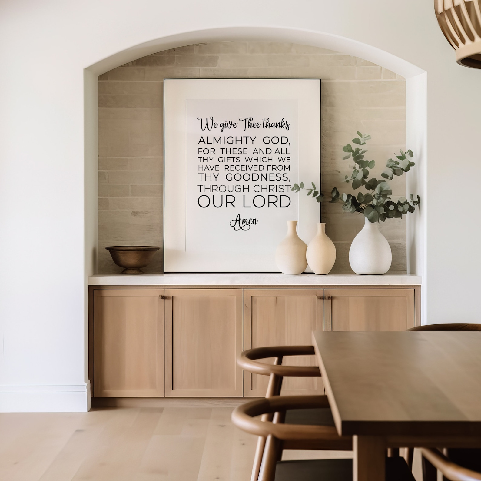 Grace After Meals Catholic Prayer Printable -- Catholic Home Decor ...