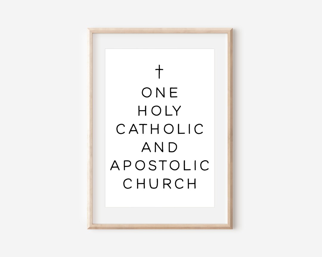 Nicene Creed Prayer Printable One Holy Catholic, Instant Digital ...