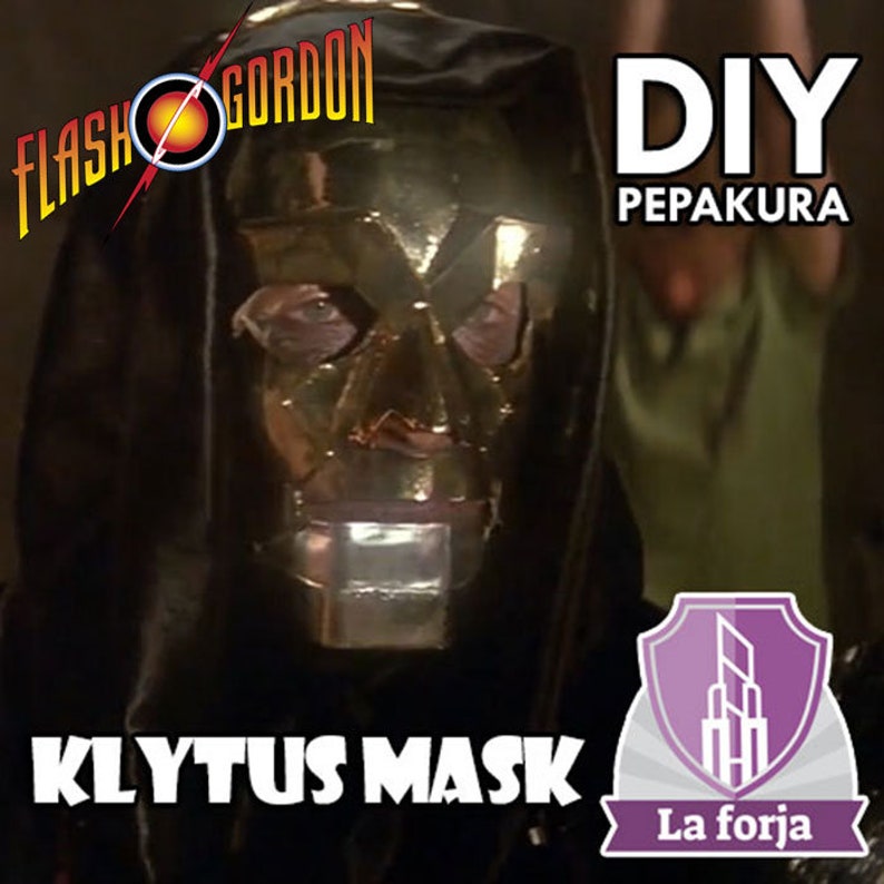 General Klytus Mask, Flash Gordon Movie, Pepakura Template for Paper ...