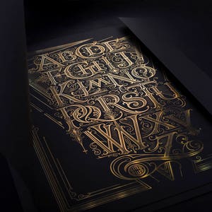The Alphabet Poster - Etsy