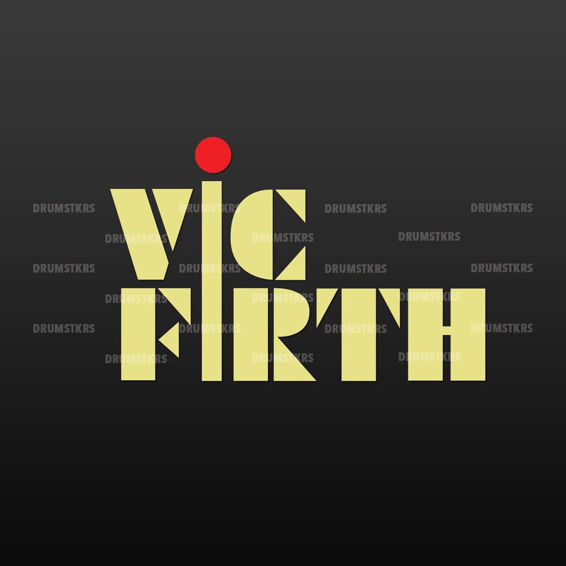 Vic Firth vertical logo replacement for Bass Drum head Die | Etsy