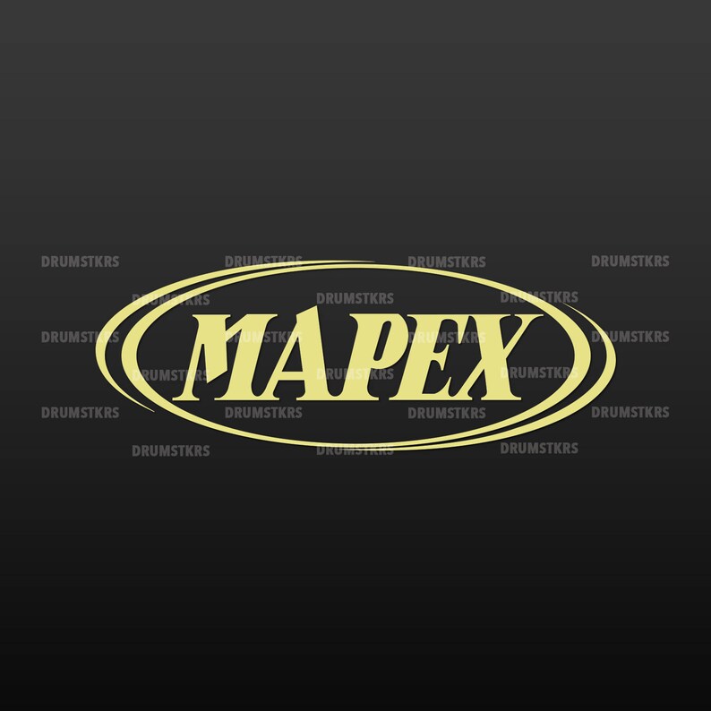 Mapex Oval Drums Logo Replacement for Bass Drum Head Die Cut | Etsy