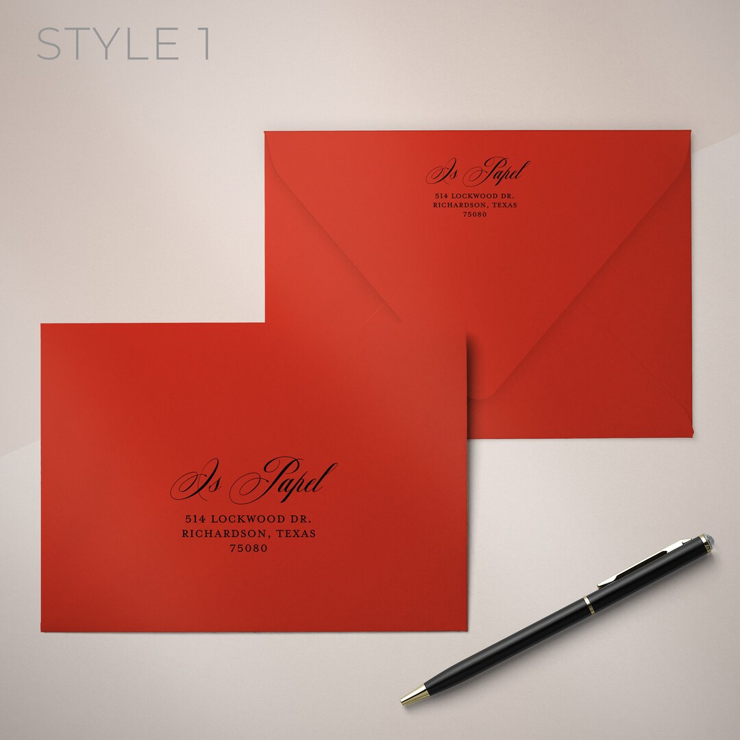 25 Chilli Pepper Envelope / Wedding Envelope /red Envelopes / - Etsy