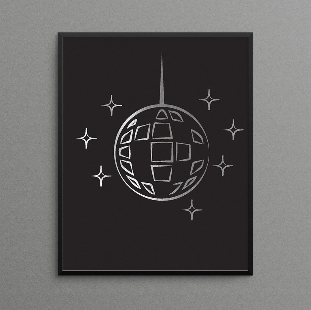 Disco Ball Art Print / Home Decor / Wall Decor / Inspirational - Etsy