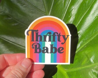 Thanks Its Thrifted Sticker Vintage Sticker Sustainable Clothing ...