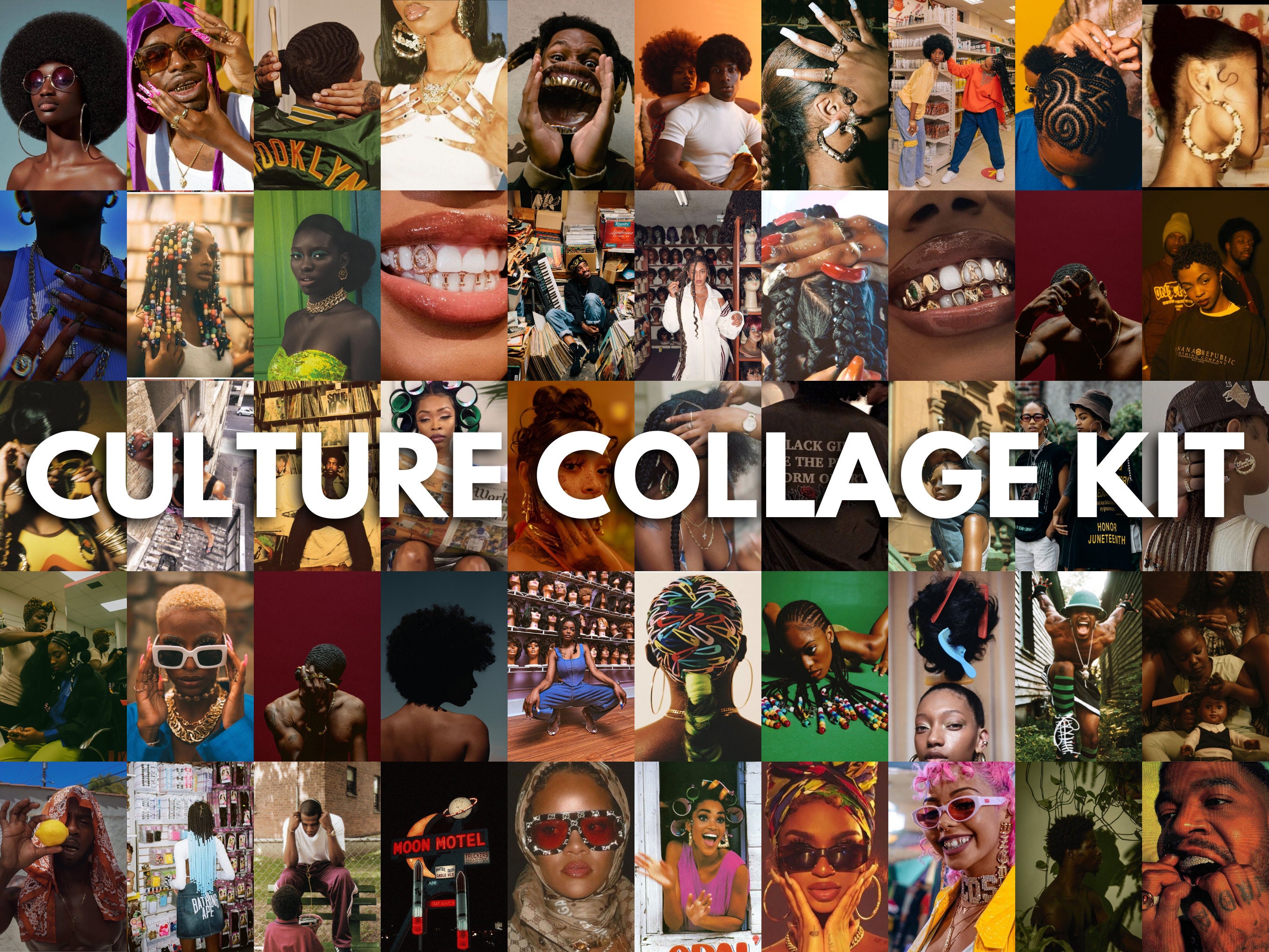 American Popular Culture Collage