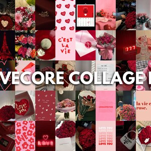 INSTANT DOWNLOAD Red Lovecore Collage Kit , Valentine's Day Collage Kit ...