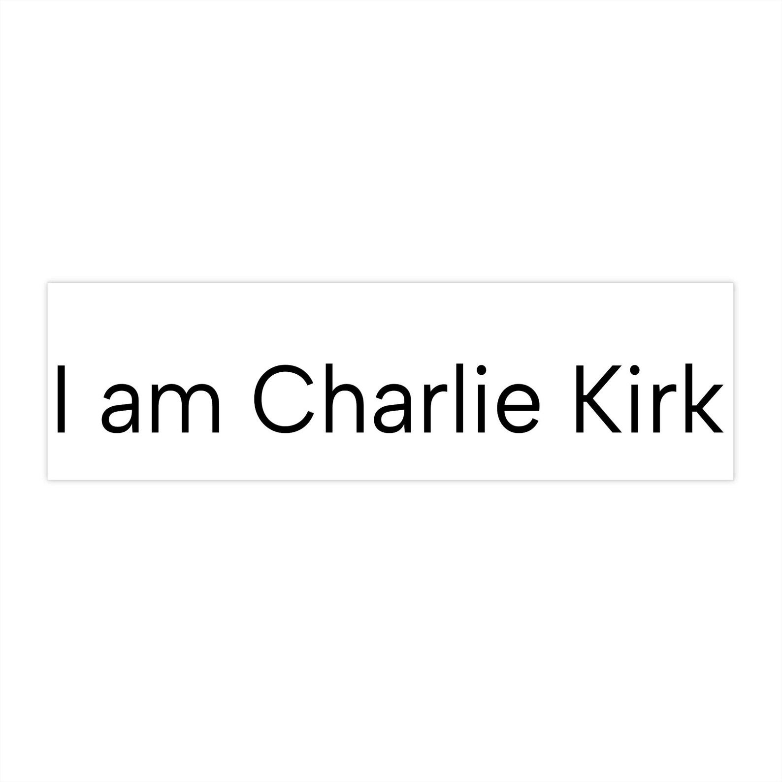Charlie Kirk Bumper Sticker - Car Decal, Political Expression, Voter ...