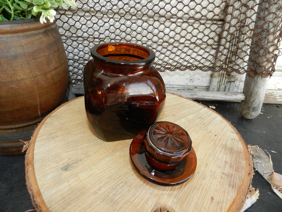 RUBY RED AP0THECARY Jars With Sifter Lid/set 0F TW0 - Etsy