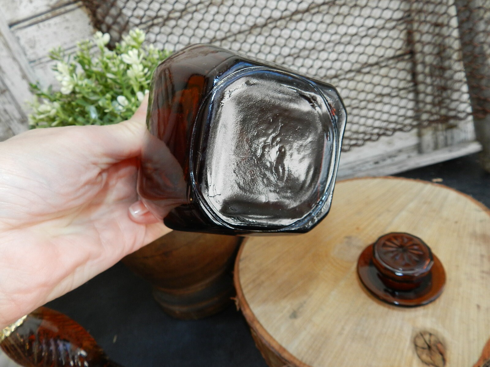 RUBY RED AP0THECARY Jars With Sifter Lid/set 0F TW0 - Etsy