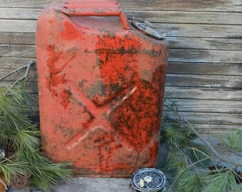 Small Vintage Black Metal Gas Can With Ford Lincoln Metal Tag ...