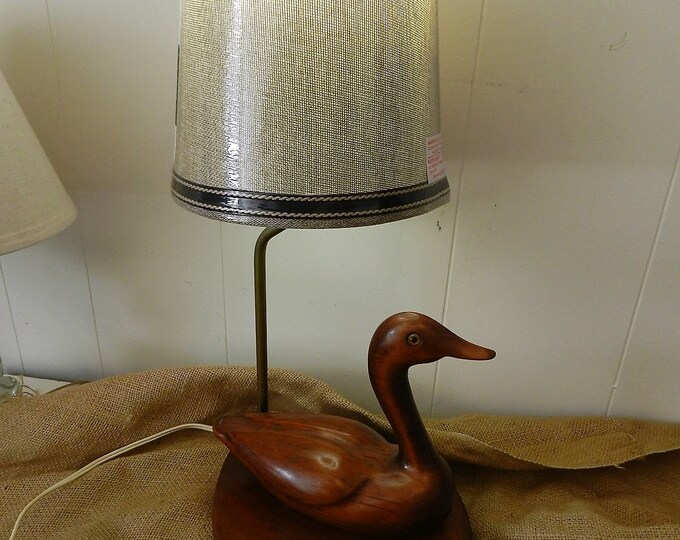 SOLID WOOD DUCK Lamp/shade - Etsy