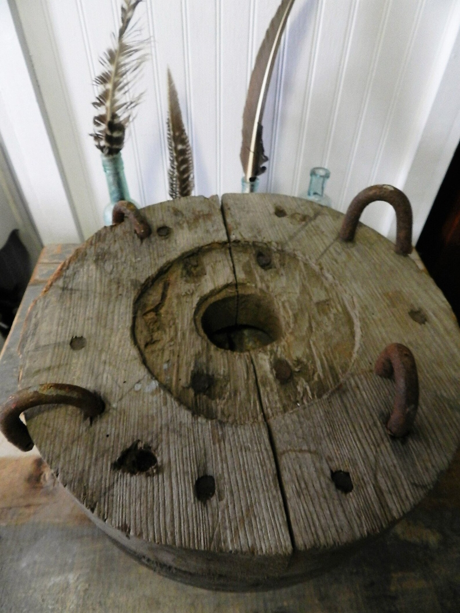 ANTIQUE WOOD COG | Etsy