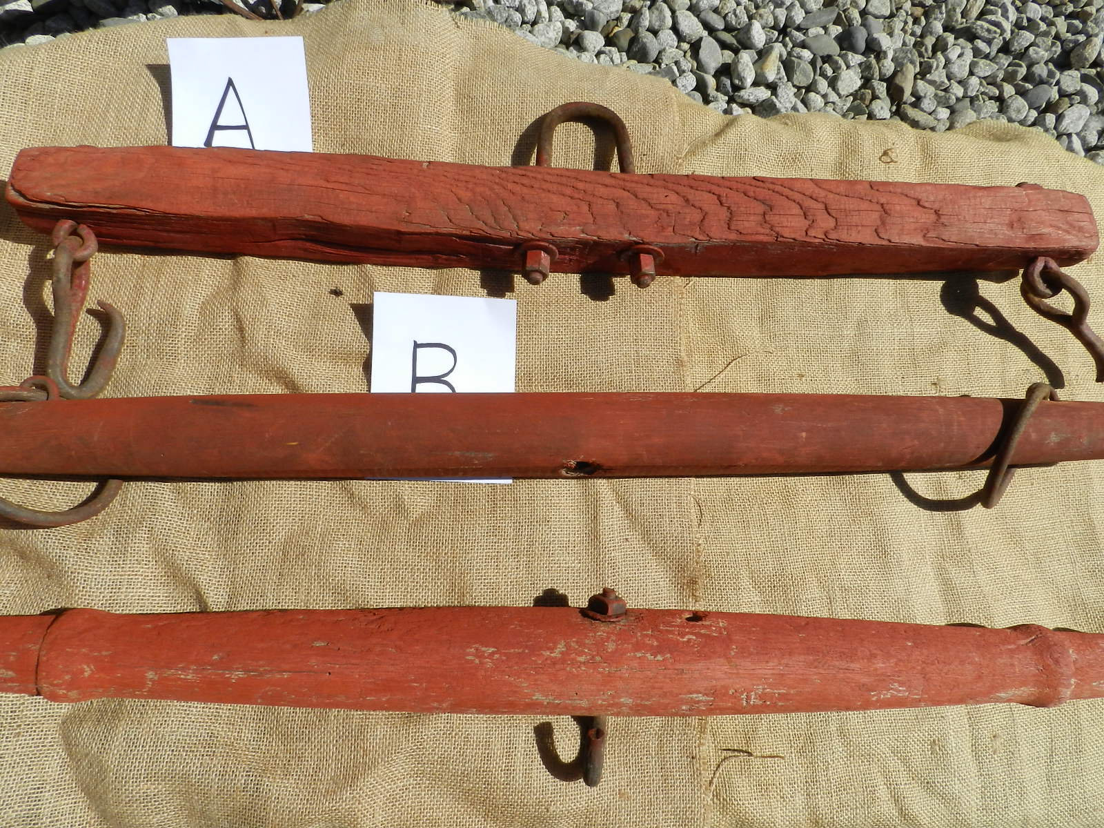 From 3 SINGLE TREE Yokes/barn Red - Etsy
