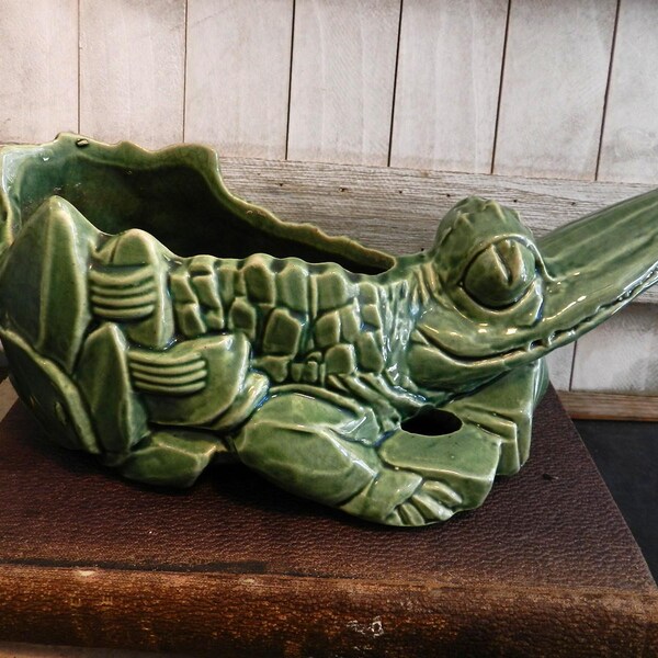 Alligator Planter - Etsy
