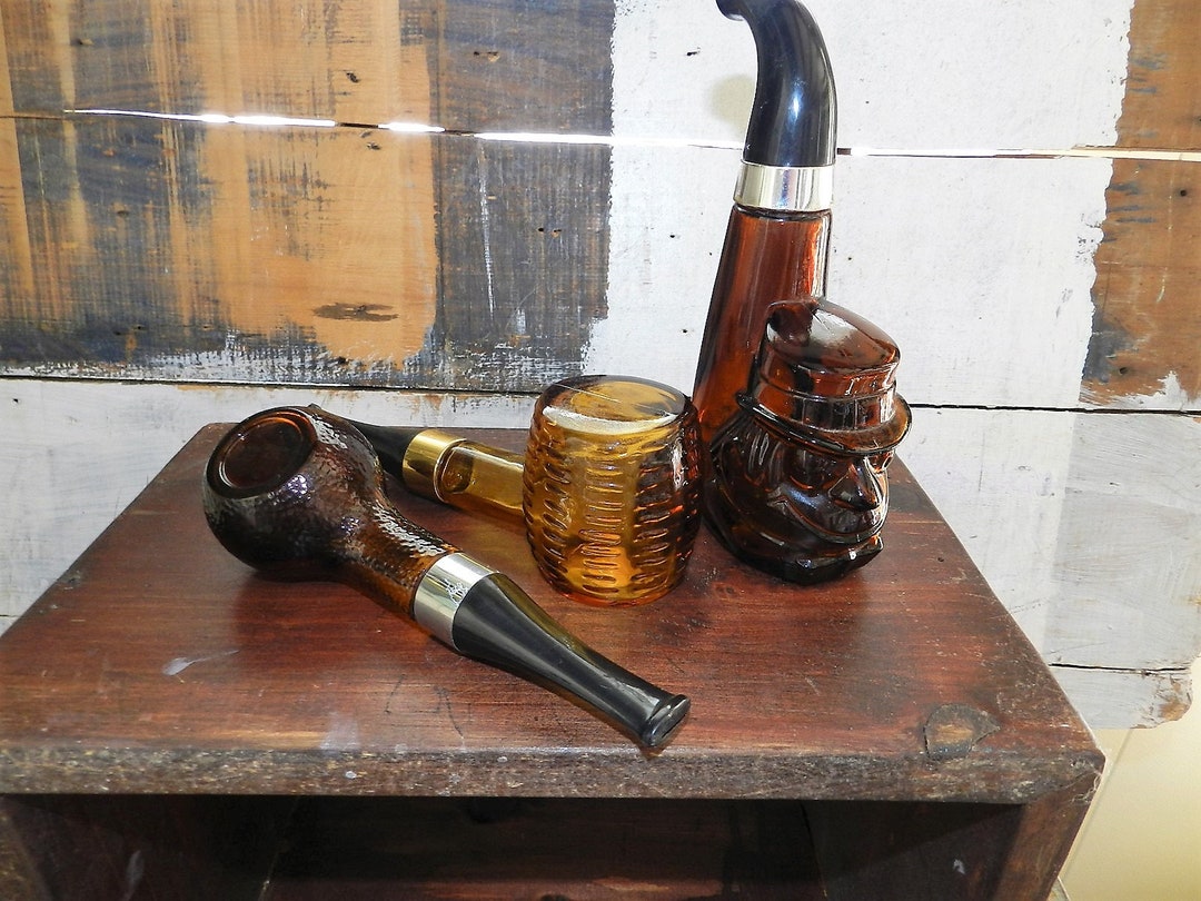 Set of 3 AVON PIPE DECANTERS - Etsy