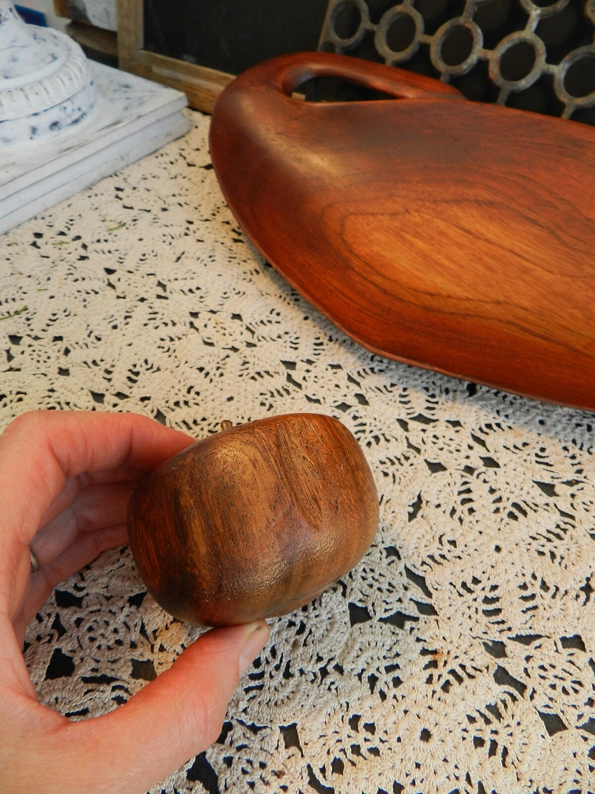 MONKEY POD FRUIT Bowl/9 Fruits | Etsy