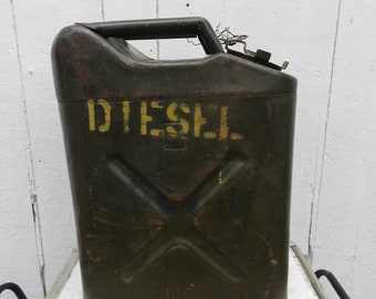 Vintage Blitz 5 Gallon Green Metal Gas Can USMC 205-79 Jerry Can, Gas ...