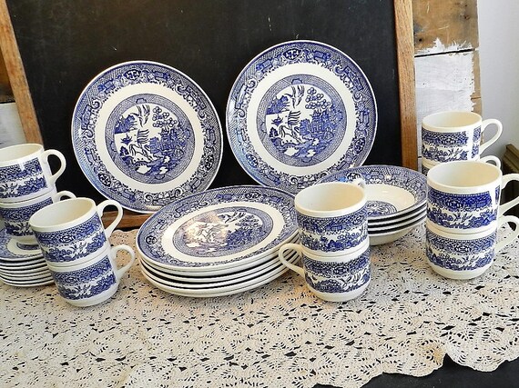 BLUE WILLOW Usa/choose From - Etsy