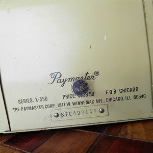 VINTAGE PAYMASTER SERIES X-550 - Etsy