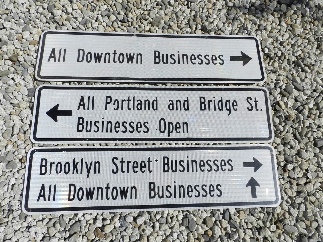 Choose From 3 RETIRED ROAD Signs/12" X 48" - Etsy