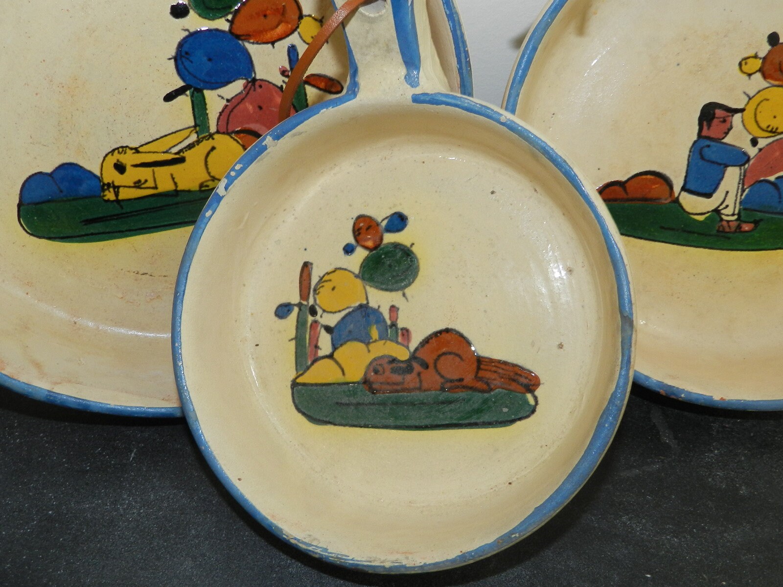 ANTIQUE NESTING PANS/ Mexican Style Clay Pottery | Etsy