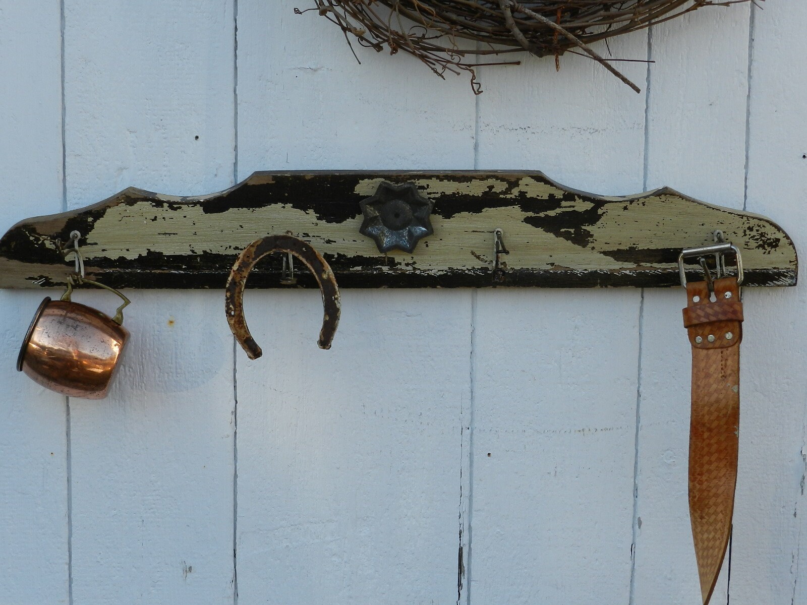 VINTAGE RUSTIC HANGER/ Repurposed/country Decor - Etsy