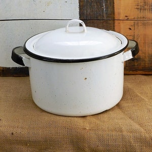 3 ENAMELWARE POTS With Lids (6 Piece) - Etsy