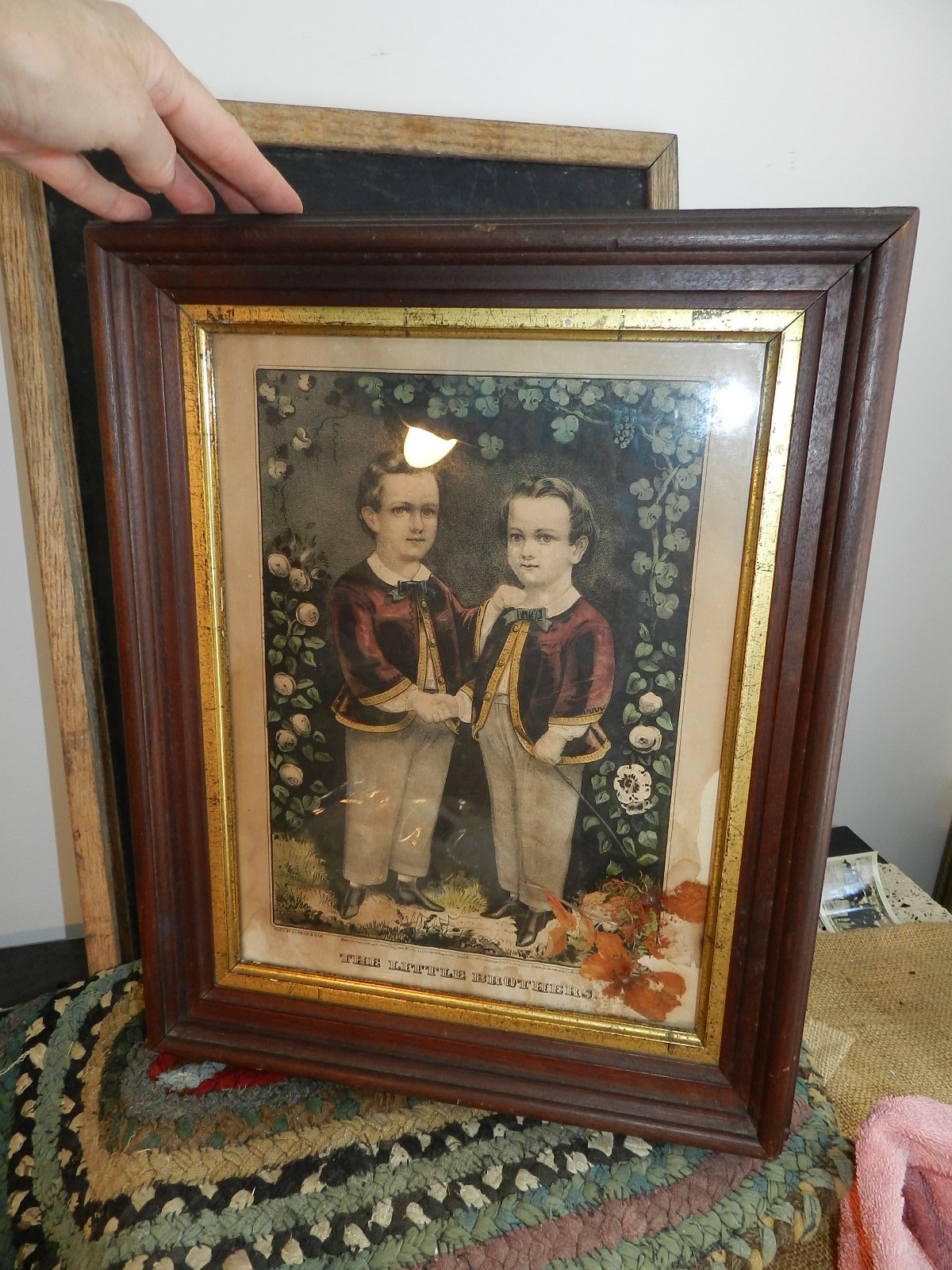 ANTIQUE LITTLE BROTHERS Lithograph Print/ 19th Century. - Etsy