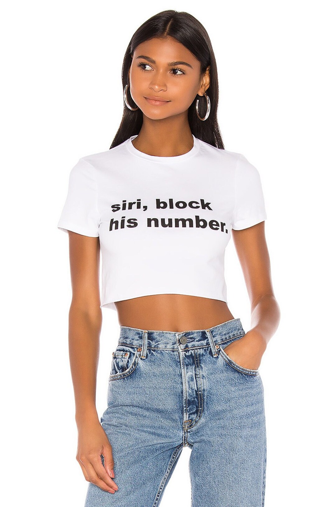 Siri Block His Number Crop Top - Etsy