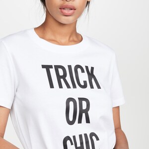 Trick or Chic Ladies T-shirt - Etsy