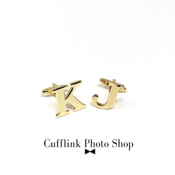 Letter Cufflinks - Etsy