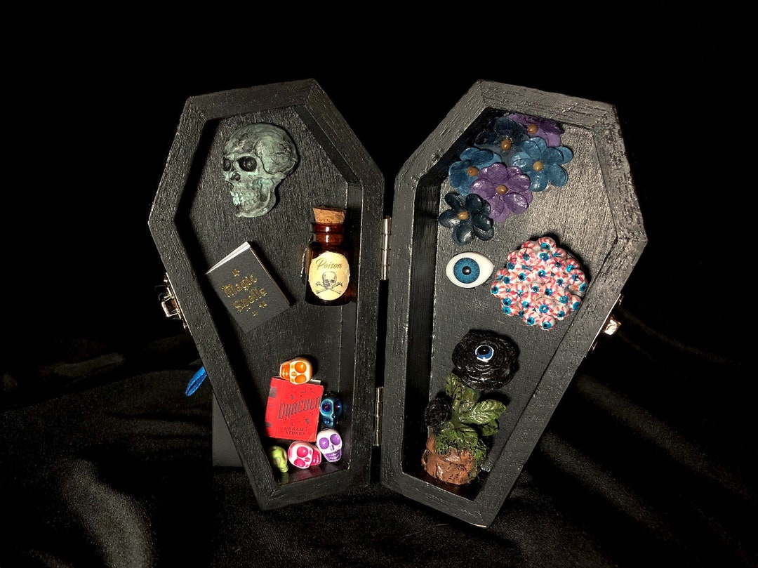 Miniature Coffin, Halloween, Eye, Skulls, Horror, Home Decor - Etsy