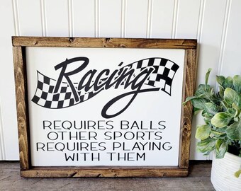 Car Racing Sign | Etsy