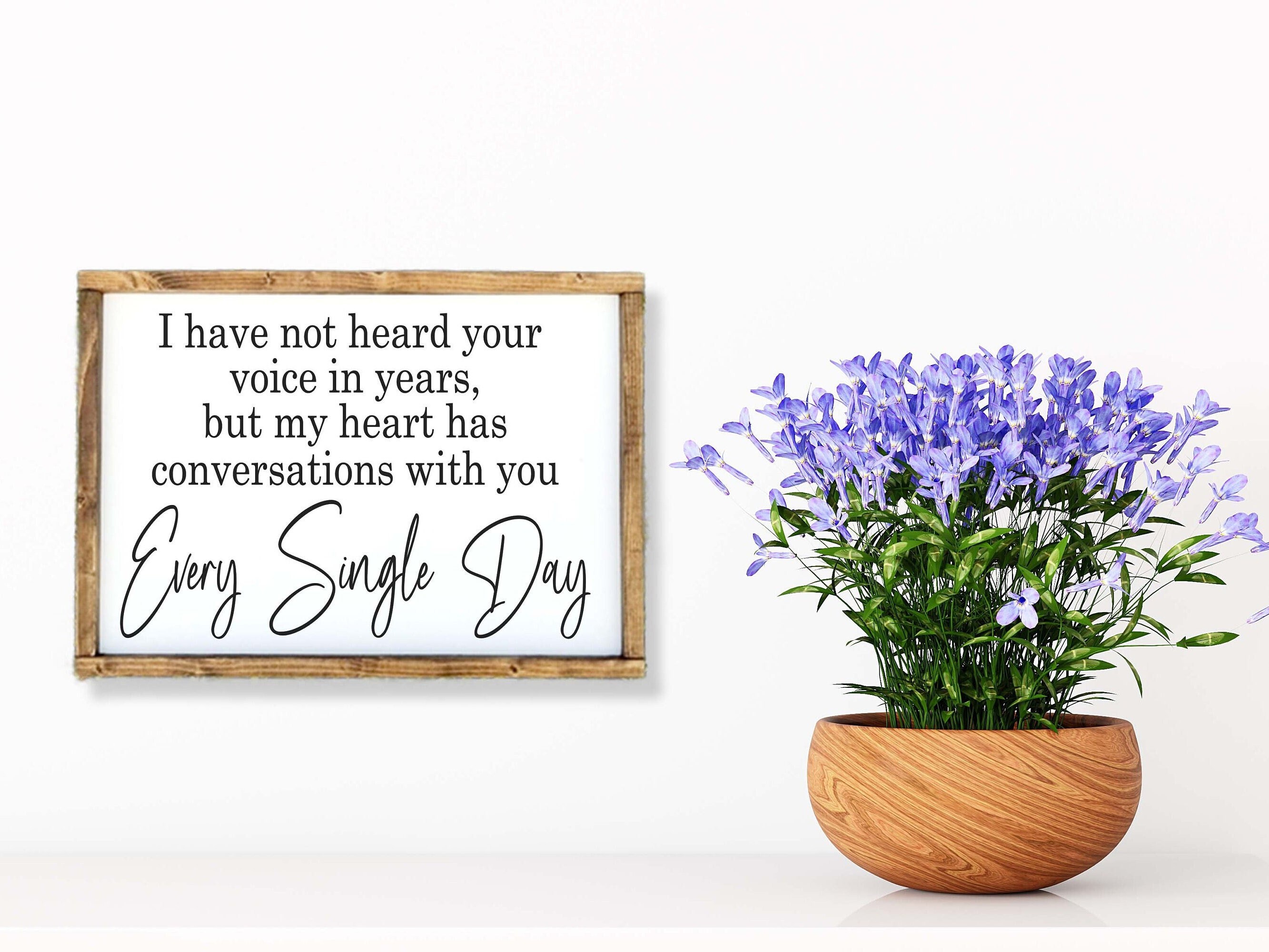 I Have Not Heard Your Voice in Years Sign in Heaven Sign - Etsy I Have Not Heard Your Voice in Years Sign in Heaven Sign - Etsy